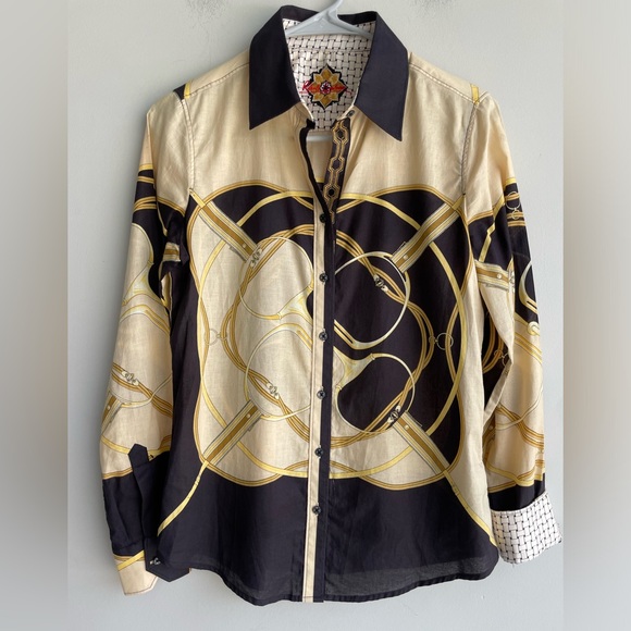 Robert Graham | Tops | Robert Graham Horse Bit Chains Button Down ...